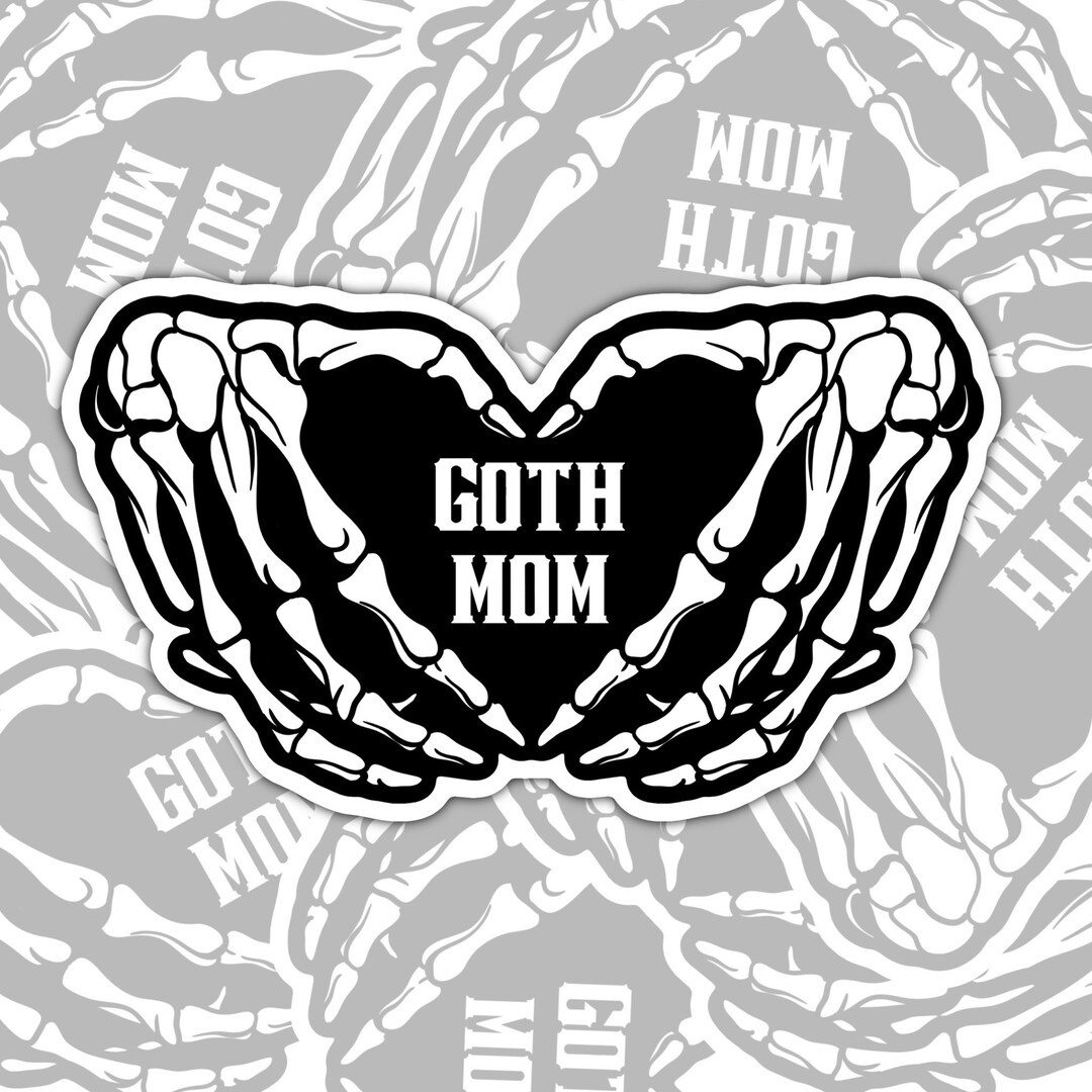 Goth Mom, Stickers for Mom, Waterproof Sticker, Rebel Mom, Cool Mom ...