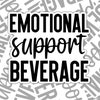 Emotional Support Beverage Sticker | Holographic Sticker for Water ...