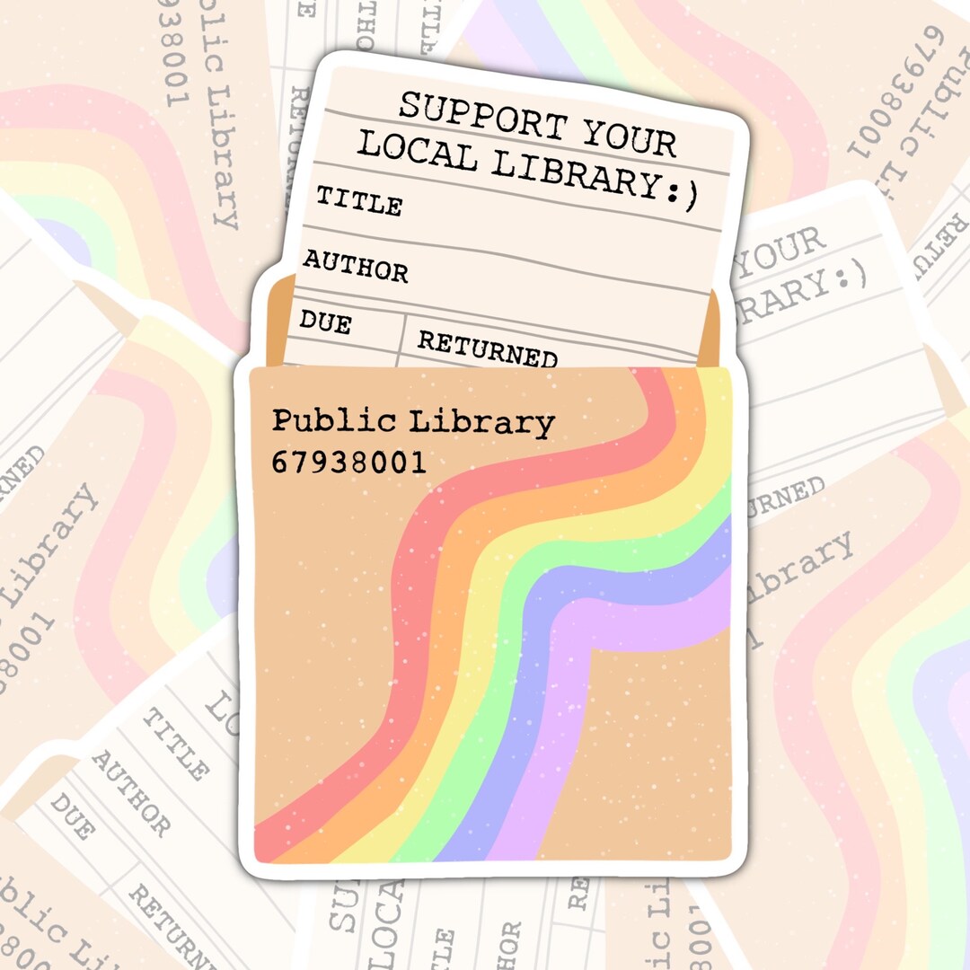 Support Your Local Library, Librarian Stickers, Book Lovers, Waterproof ...