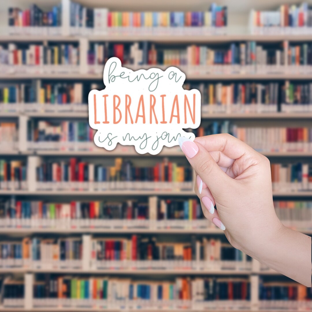 Librarian Sticker, Librarian Life Sticker, Waterproof Sticker, Water ...