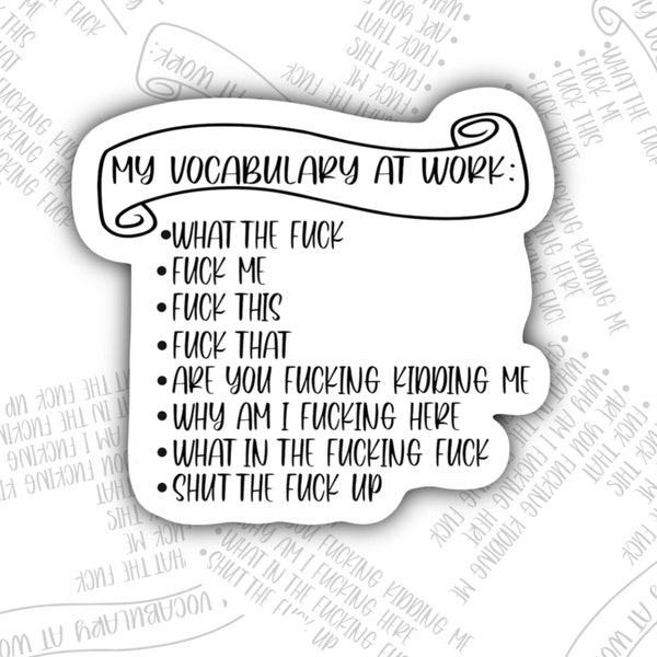 Funny Work Water Bottle Stickers - Etsy