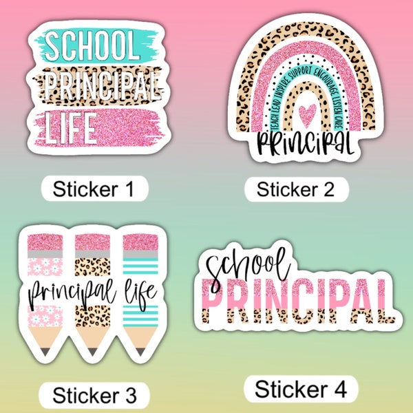 Principal Stickers for Water Bottle - Etsy