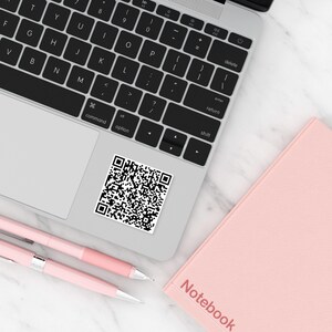 Customizable QR Code Sticker, Personalized QR Code, Digital and ...
