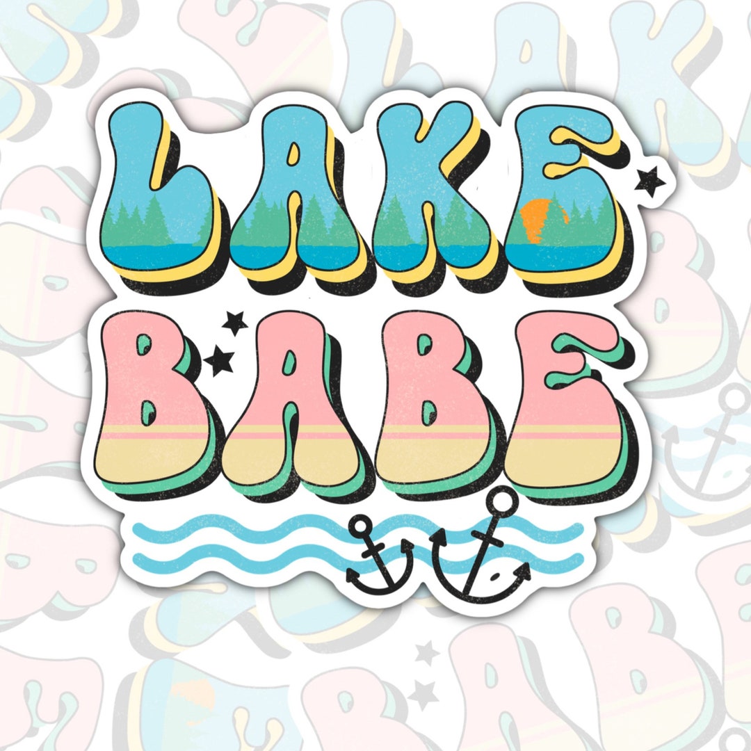 Lake Babe Sticker, Lake Life, Stickers, Waterproof Sticker, Water ...