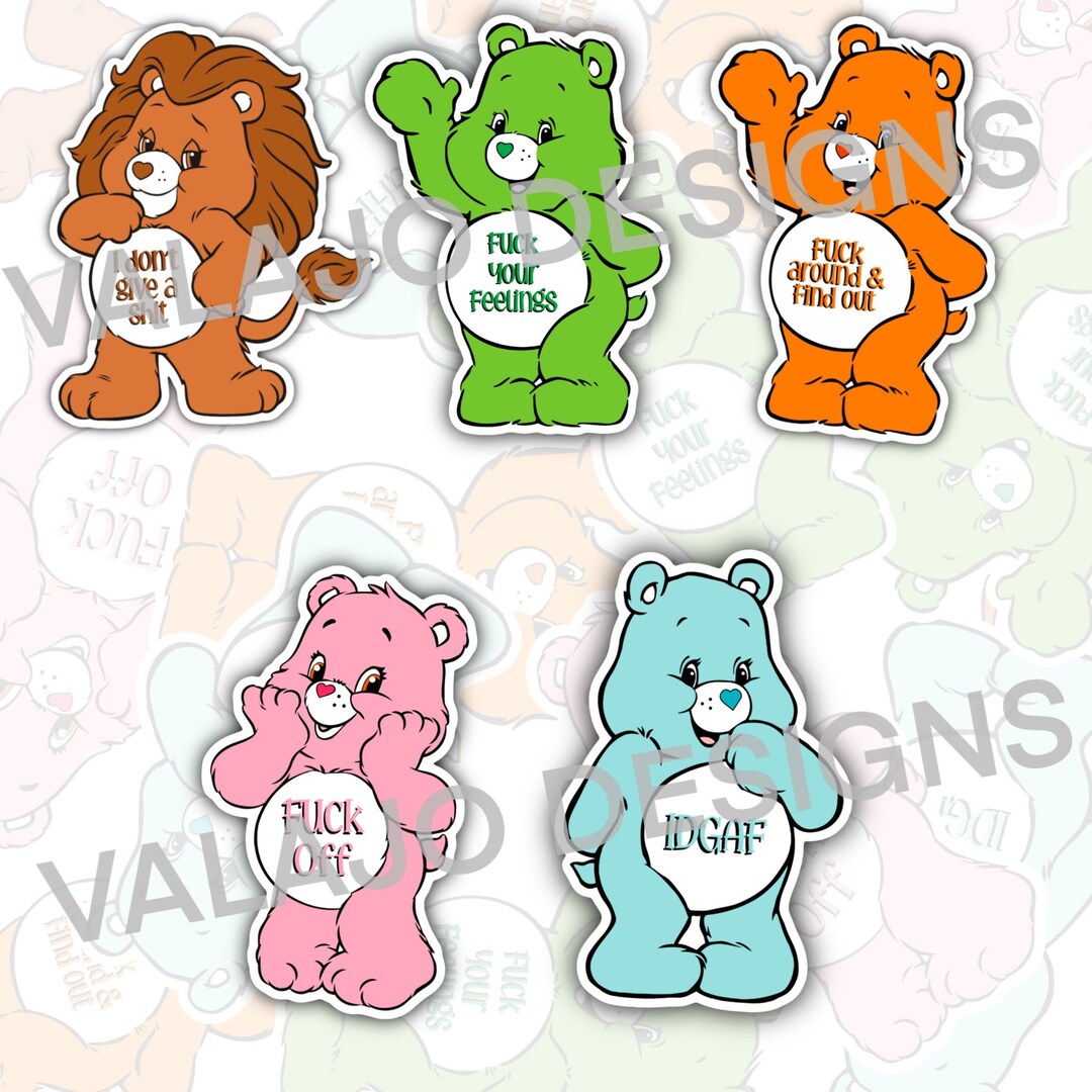 Swear Bears 2.0 Funny Offensive Sticker Humorous - Etsy