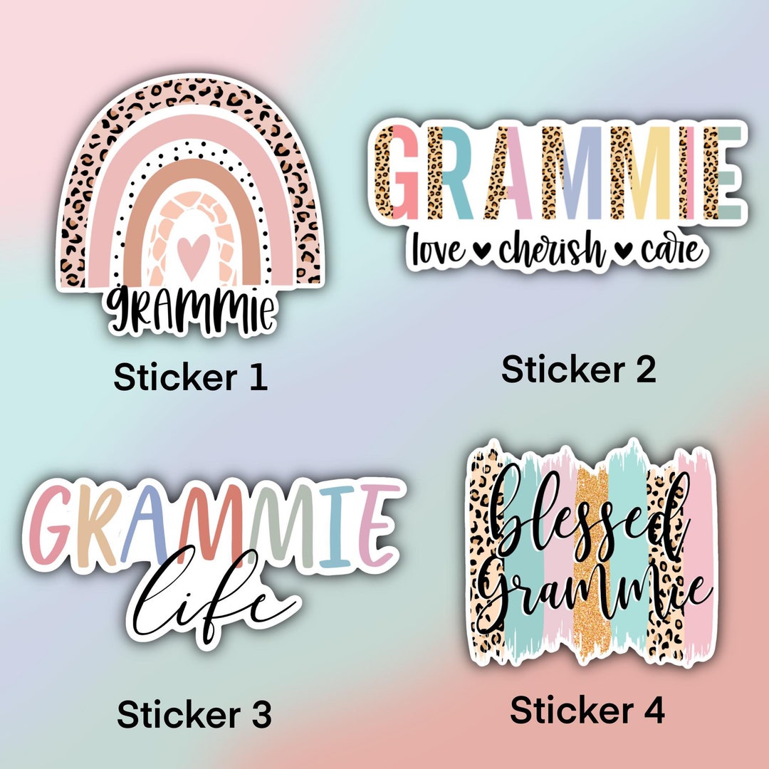 Grammie Stickers, Waterproof Stickers, Hydroflask Stickers, Water ...