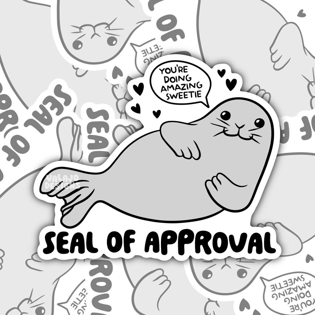 Seal of Approval Sticker: Waterproof Laptop Decal - Etsy
