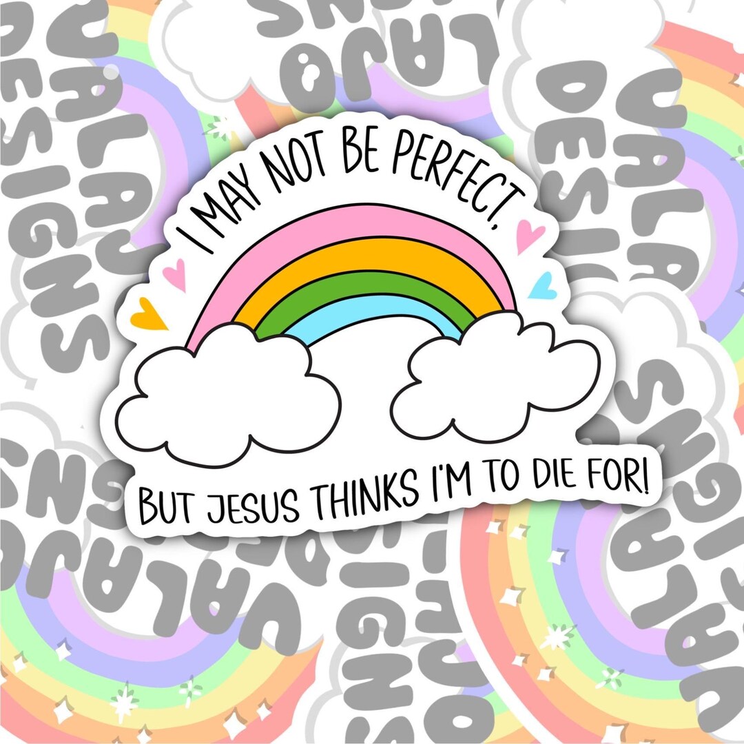 Funny Christian Waterproof Sticker, Sarcastic Religious Humor - Etsy