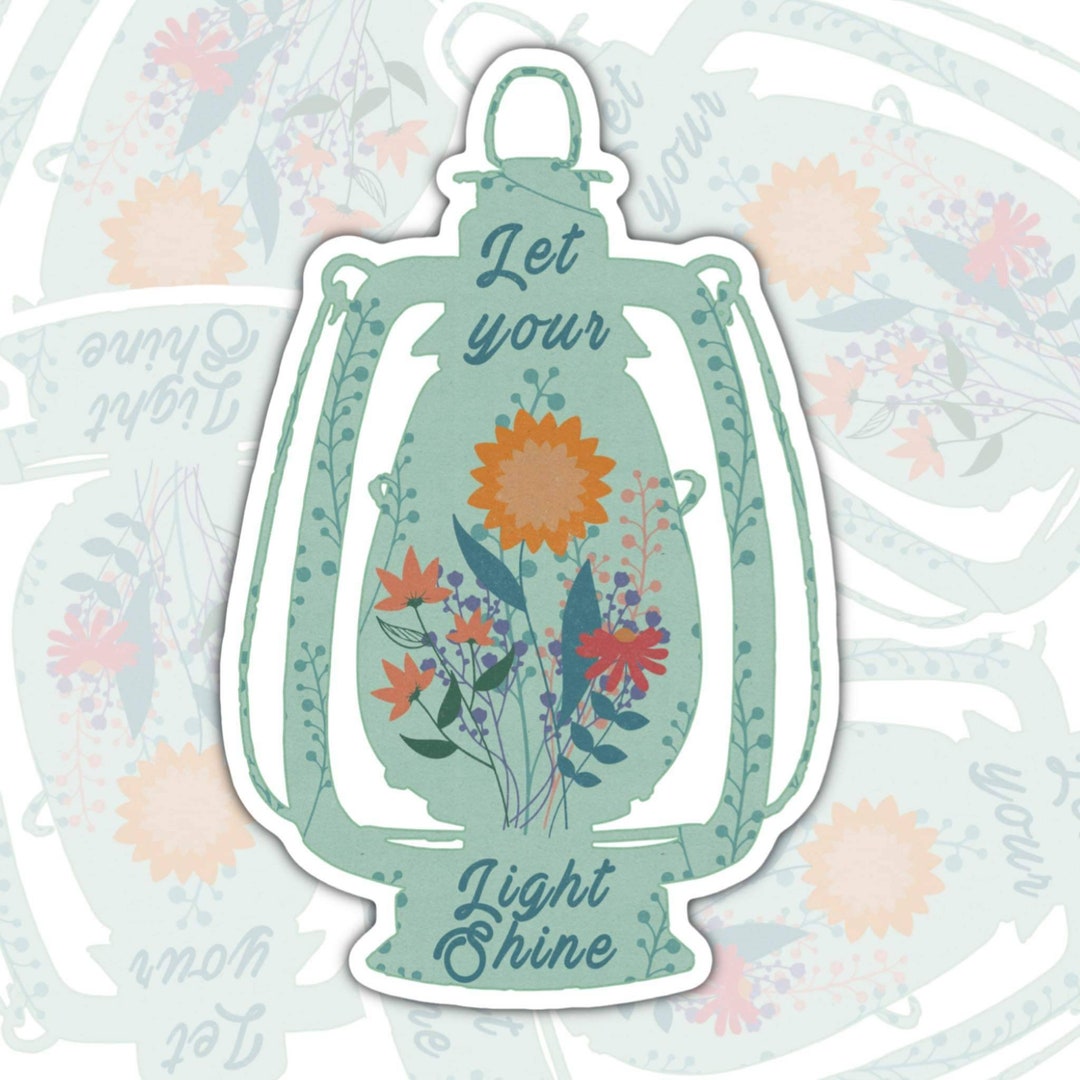 Let Your Light Shine Sticker, Christian Sticker, Waterproof Sticker ...