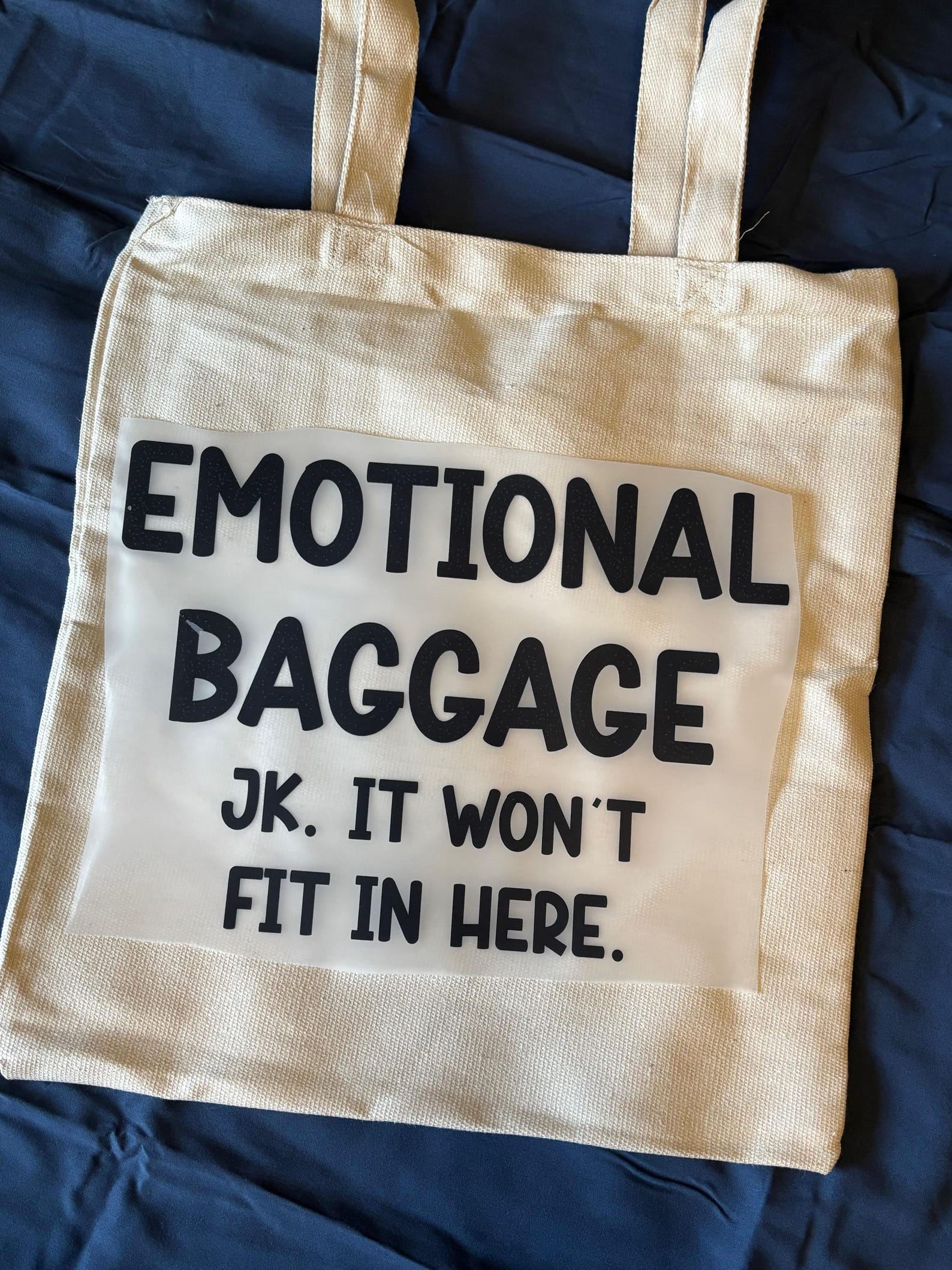 Funny Vibes Canvas Tote Bag - Sarcastic Introvert Gift - Etsy