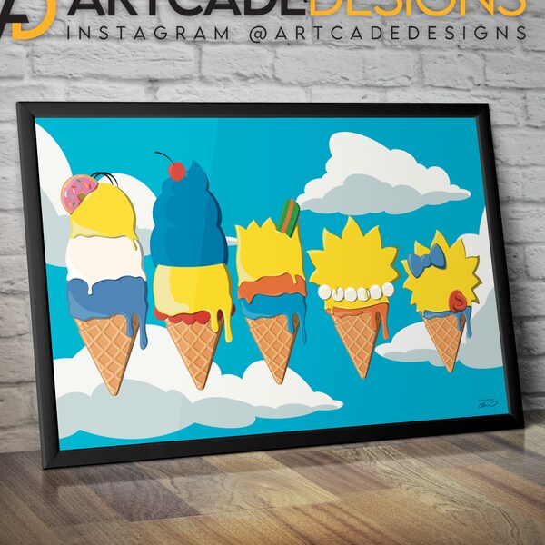 Simpsons Springfield Poster - Etsy