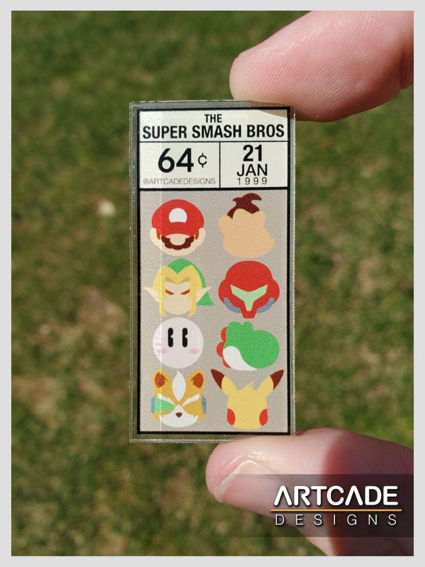 Super Smash Bros Pin Pokémon Mario Donkey Kong Loz | Etsy