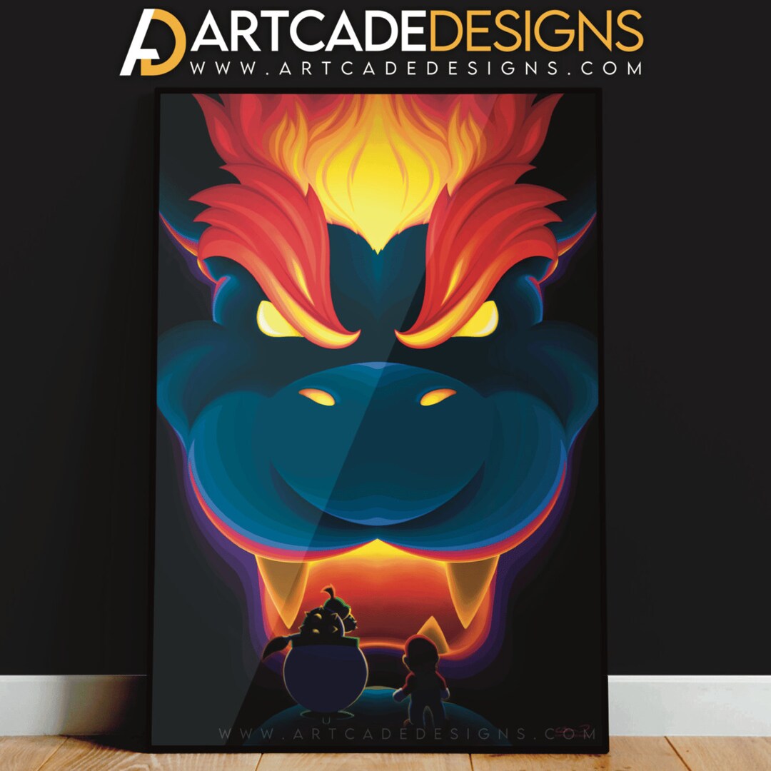 Bowser Poster Bowsers Fury Super Mario Super Mario Poster - Etsy UK