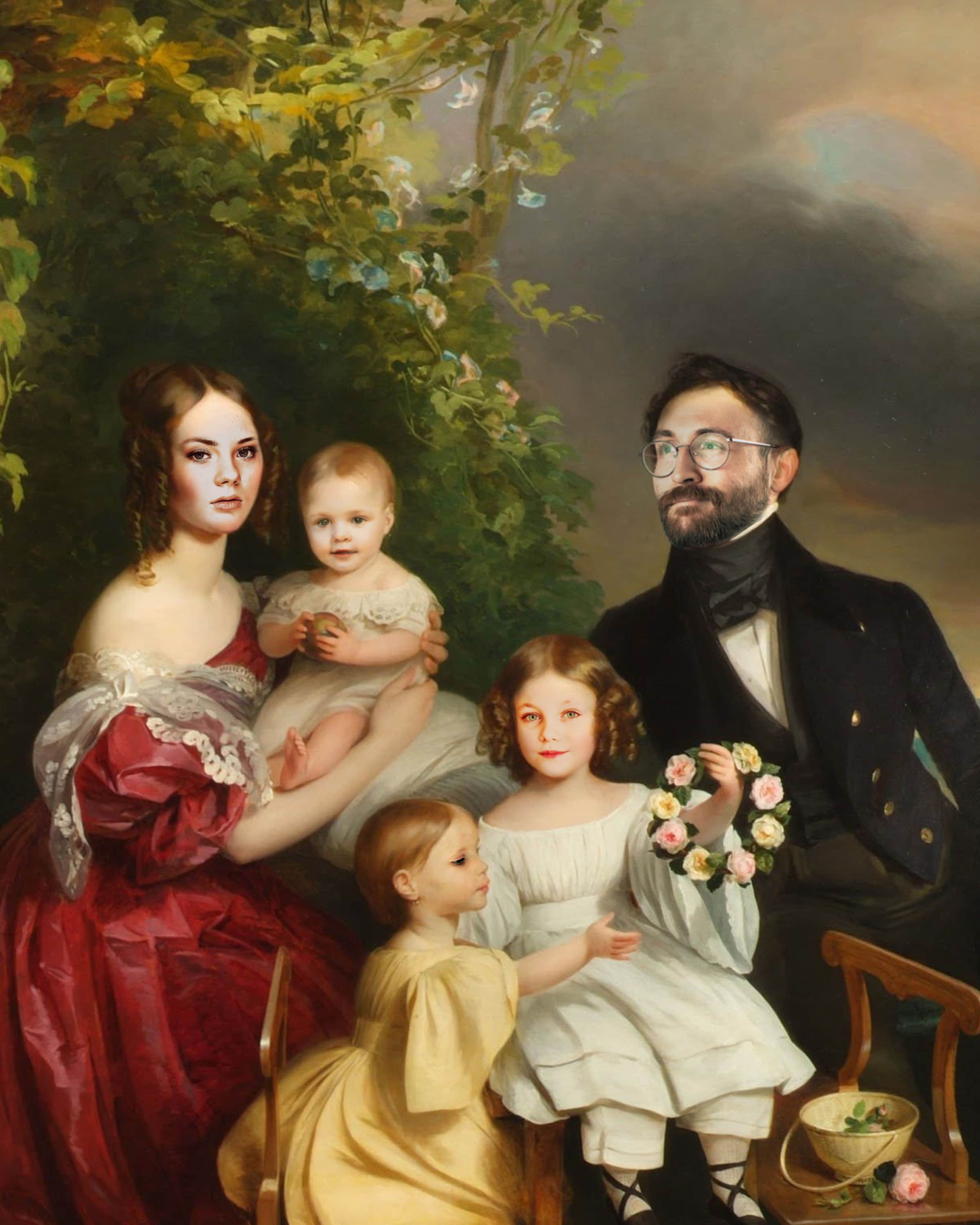 Old Family Painted Portraits