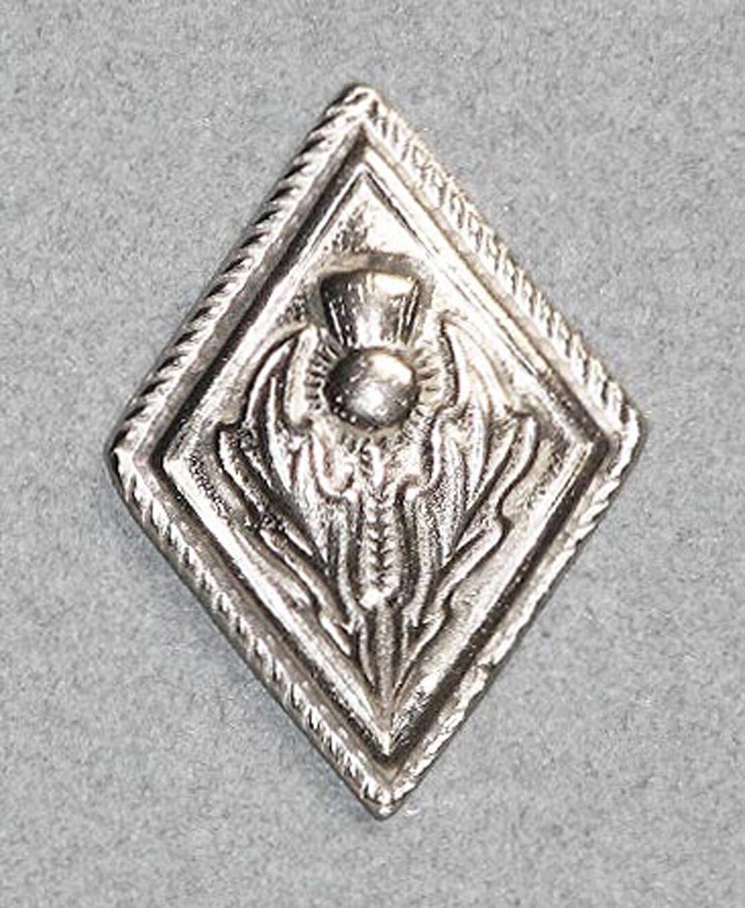 Scottish Thistle Buttons Diamond 1 Inch 25.4 Mm 6 Pcs Pewter Metal ...