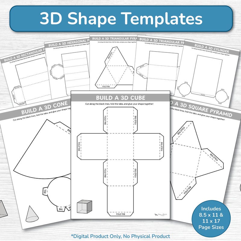 2d Shapes Cut - Etsy UK