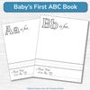 Baby Shower ABC Book Alphabet Coloring Babys First Memory Book Boy Girl ...