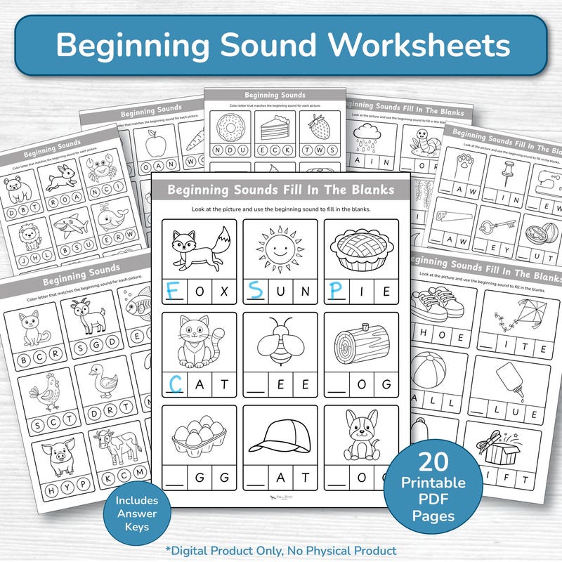 English Worksheet Phonics - Etsy