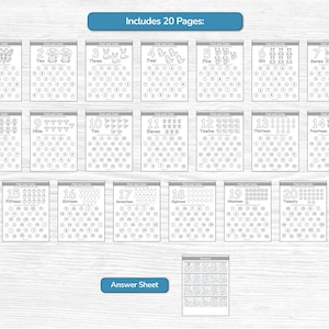 Find the Number Kindergarten Preschool Worksheet Activity / Number ...