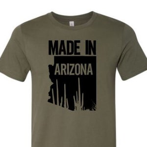 Made in Arizona AZ Tee Unisex Adult T Arizona Shirt AZ - Etsy