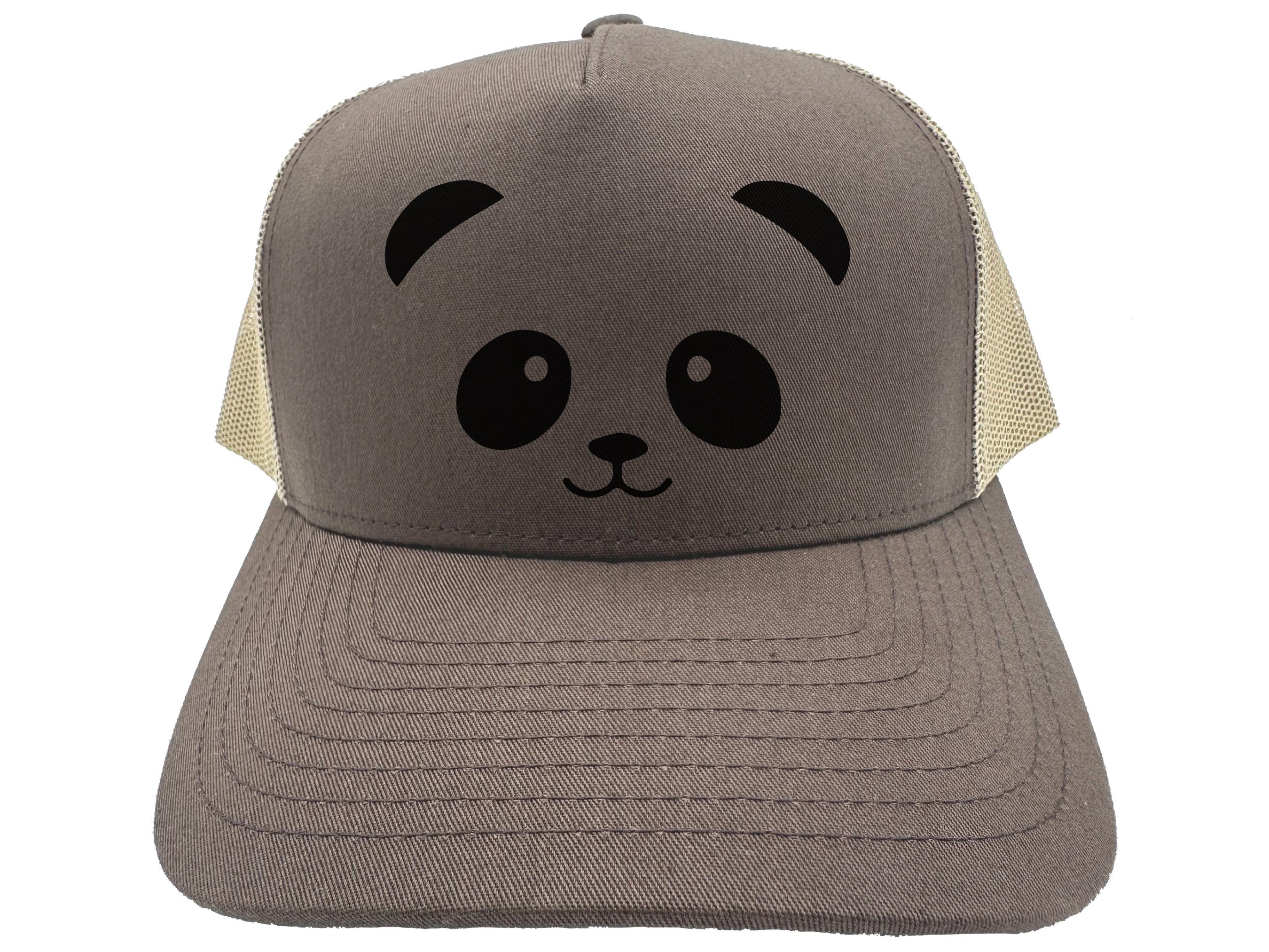 Panda Hat, Panda Face, Panda Apparel, Trucker Hat, Snapback, Safari Hat ...