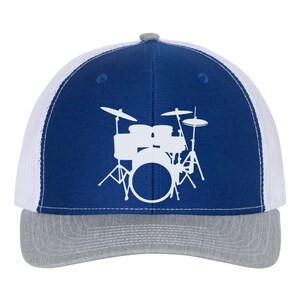 Drummer Hat, Drumset, Gift for Drummer, Percussion, Drumming Hat ...