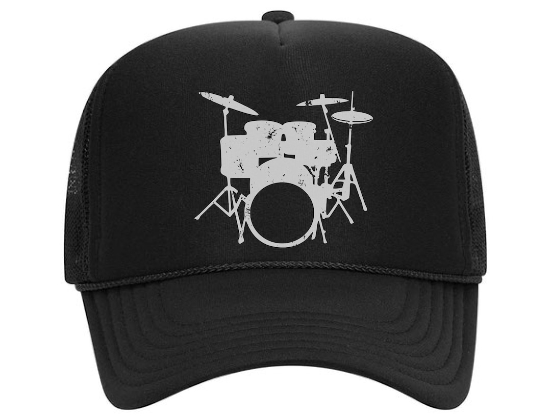 Drummer Hat, Drumset, Percussionist Hat, Drummer Trucker Hat ...