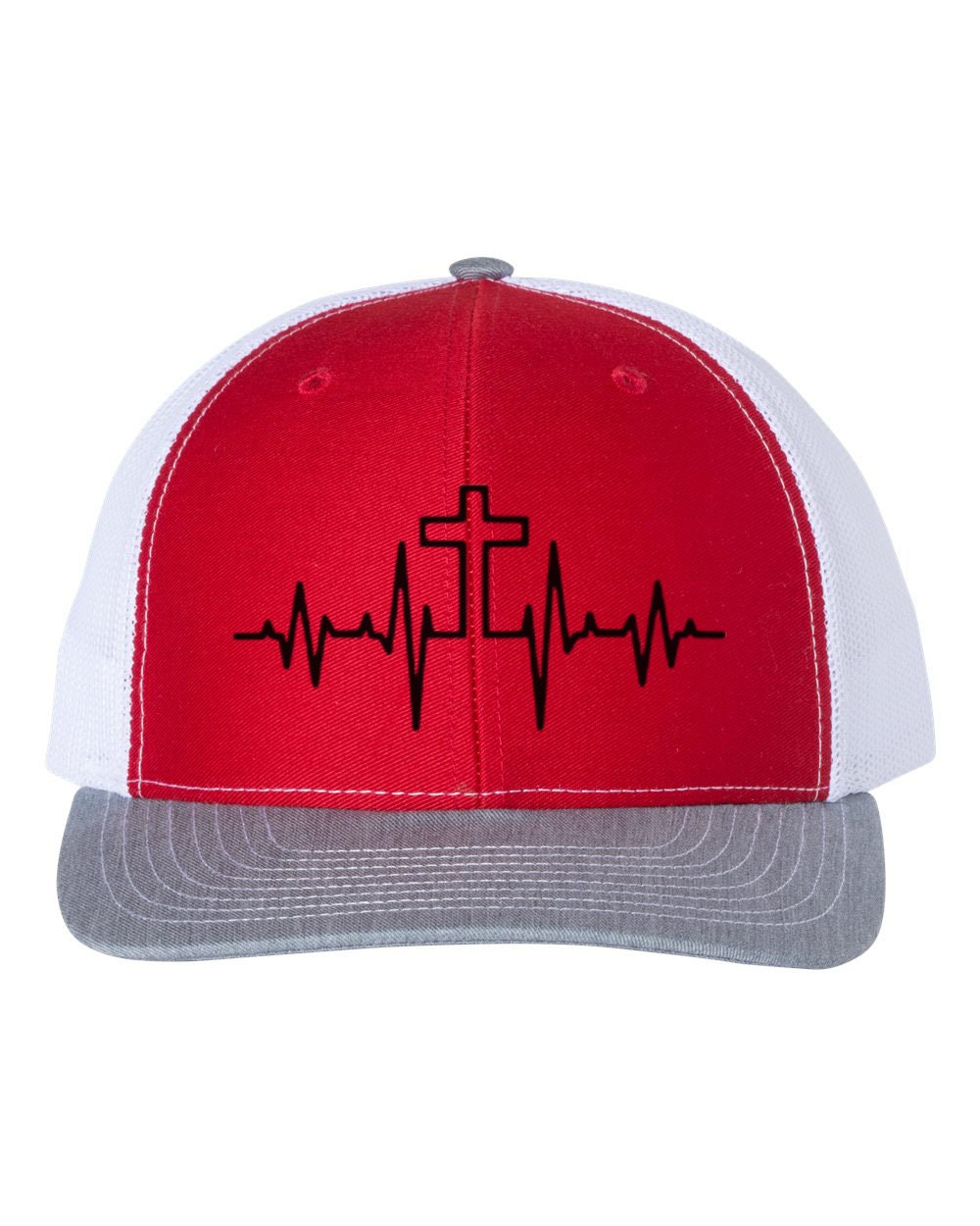 Christian Hat Heartbeat Cross Christian Snapback Cross Hat | Etsy