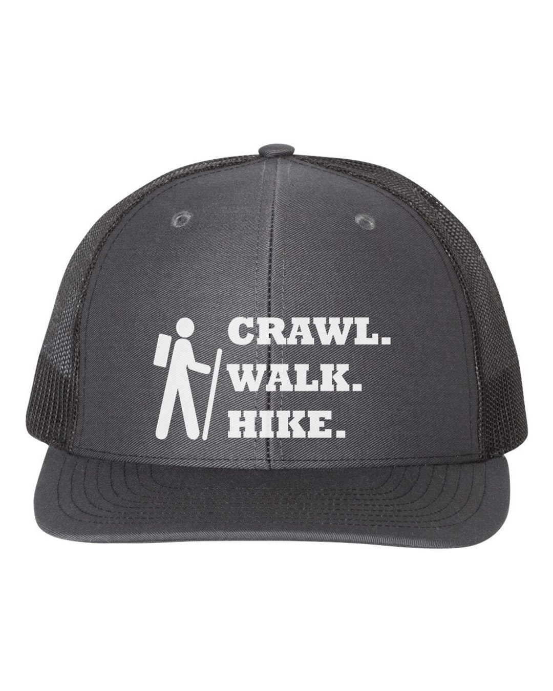 Crawl Walk Hike, Hiking Hat, Hiking Gear, Trucker Hat, Snapback, Hiking ...