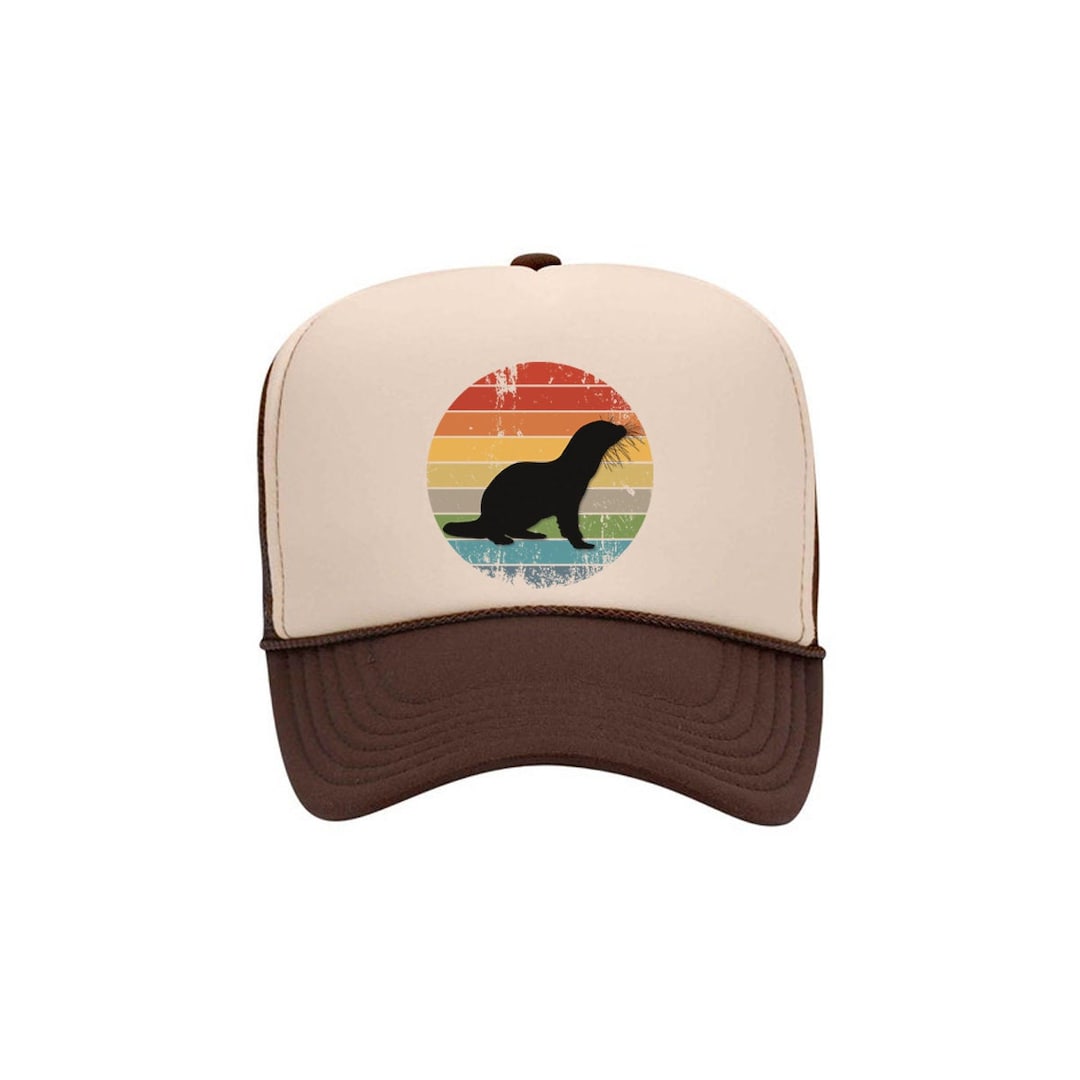 River Otter Hat, Otter Sunset, Wildlife Lover, Otter Gift, Adjustable ...