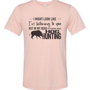 Hog Hunting Shirt Thinking About Hog Hunting Wild Boar | Etsy