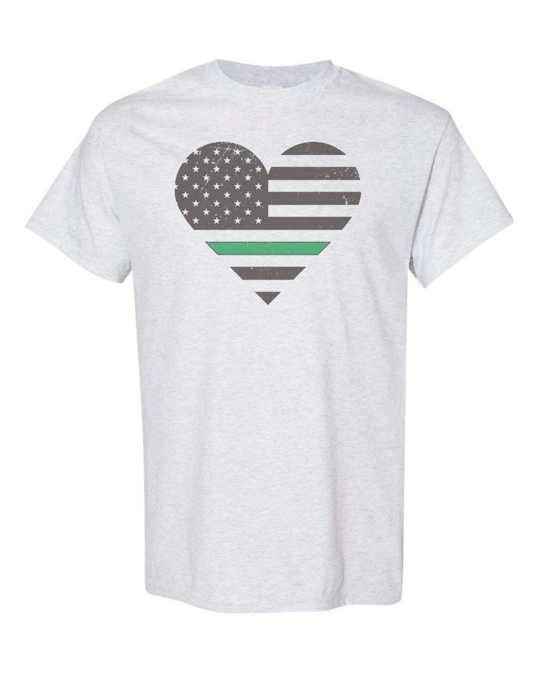 Green Line Heart, Military Shirt, Military Wife, Game Warden Shirt ...