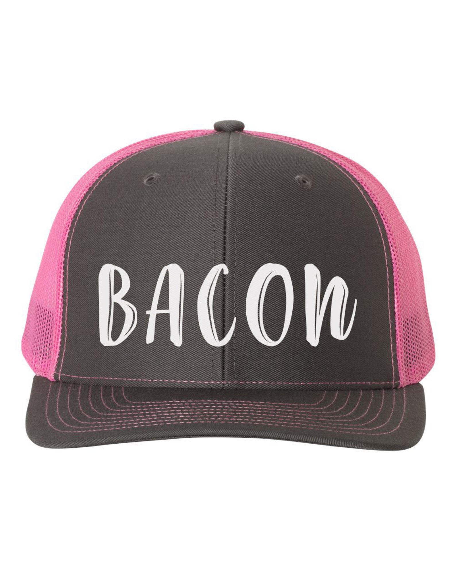 Bacon Hat the Word Bacon Bacon Lover Bacon Apparel Trucker - Etsy