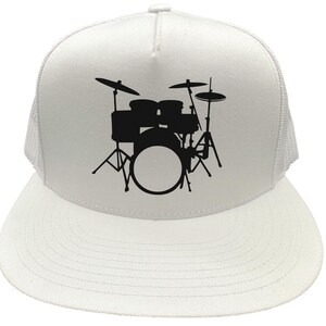 Drummer Hat, Drumset, Gift for Drummer, Percussion, Drumming Hat ...