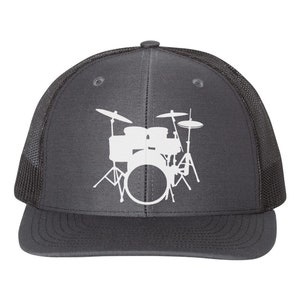 Drummer Hat, Drumset, Gift for Drummer, Percussion, Drumming Hat ...