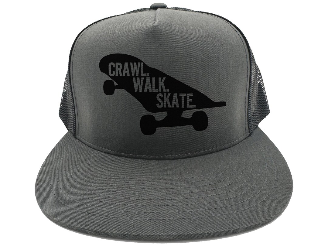 Skateboard Hat, Crawl Walk Skate, Skating Hat, Gift for Skateboarder ...