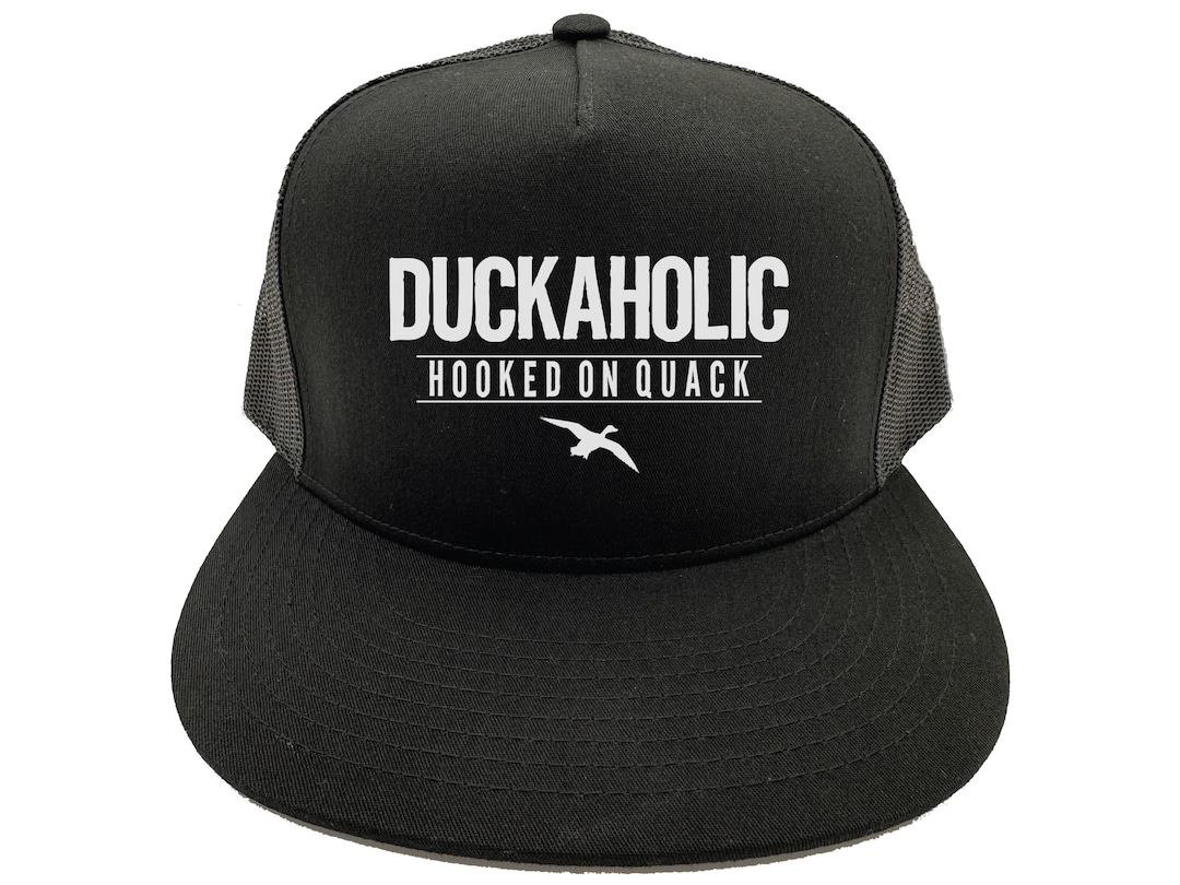 Duck Hunting Hat, Duckaholic, Hooked on Quack, Waterfowl Hat, Duck ...