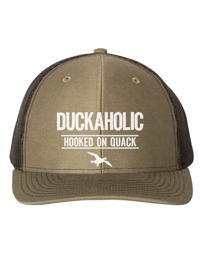 Duck Hunting Hat Duckaholic Hooked on Quack Waterfowl Hat | Etsy