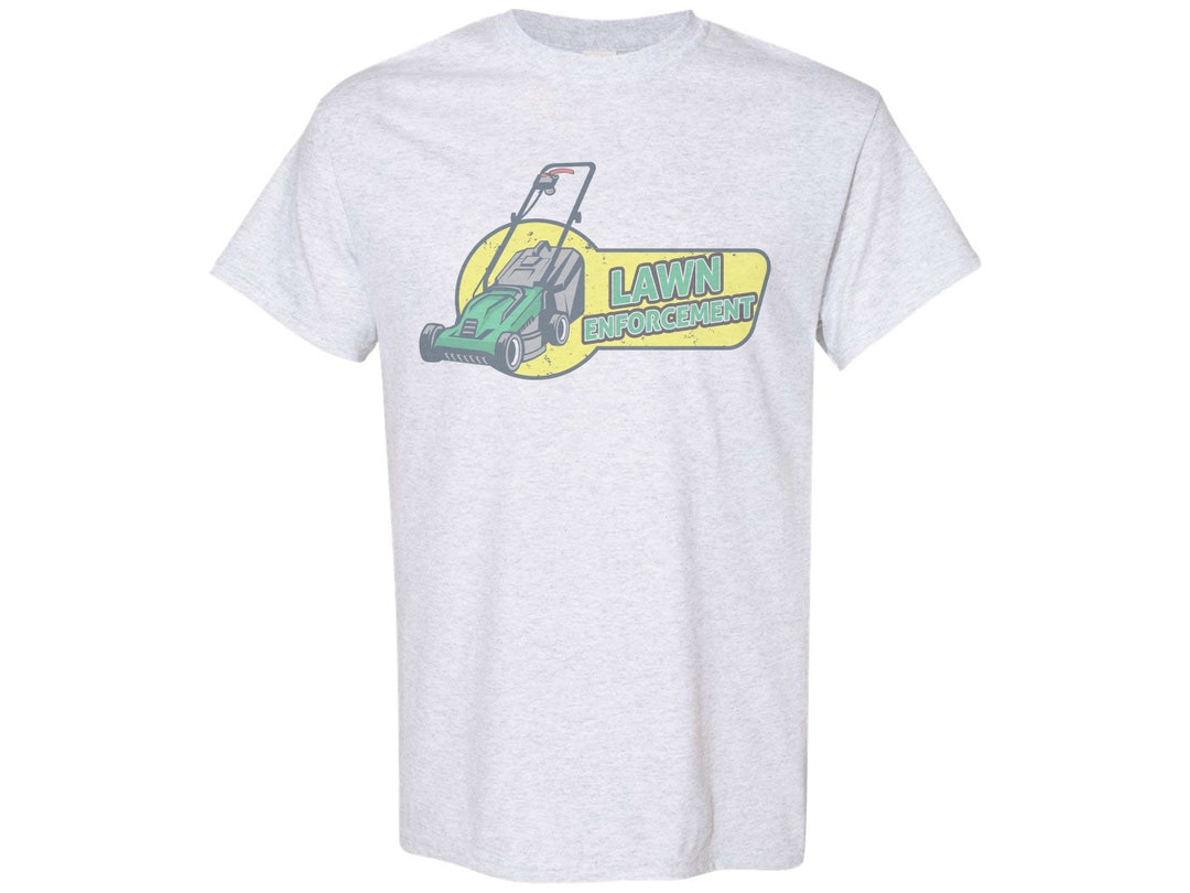 Lawn Enforcement, Mowing Shirt, Mowing Business, Unisex Fit, Sublimated ...
