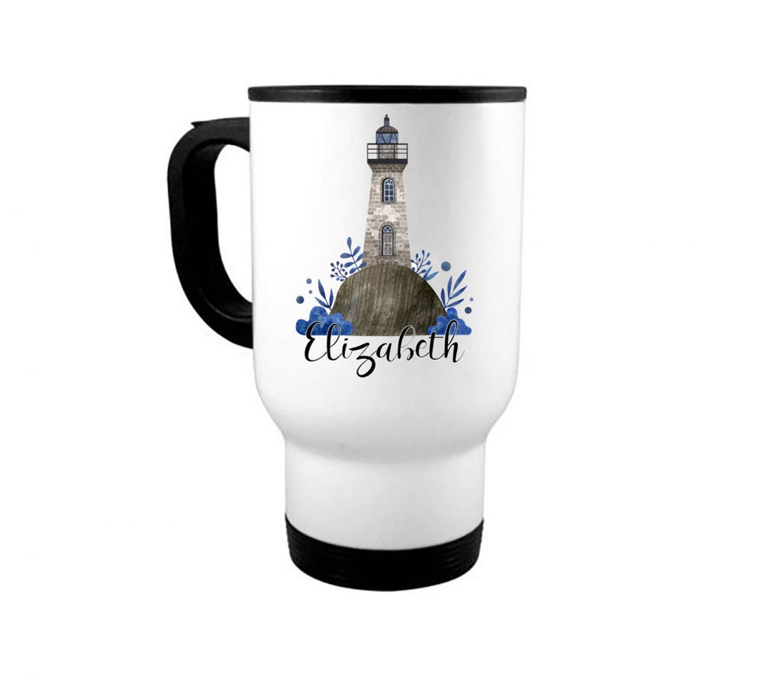 Lighthouse Mug, Custom Lighthouse, Lighthouse Travel Mug, Lighthouse ...