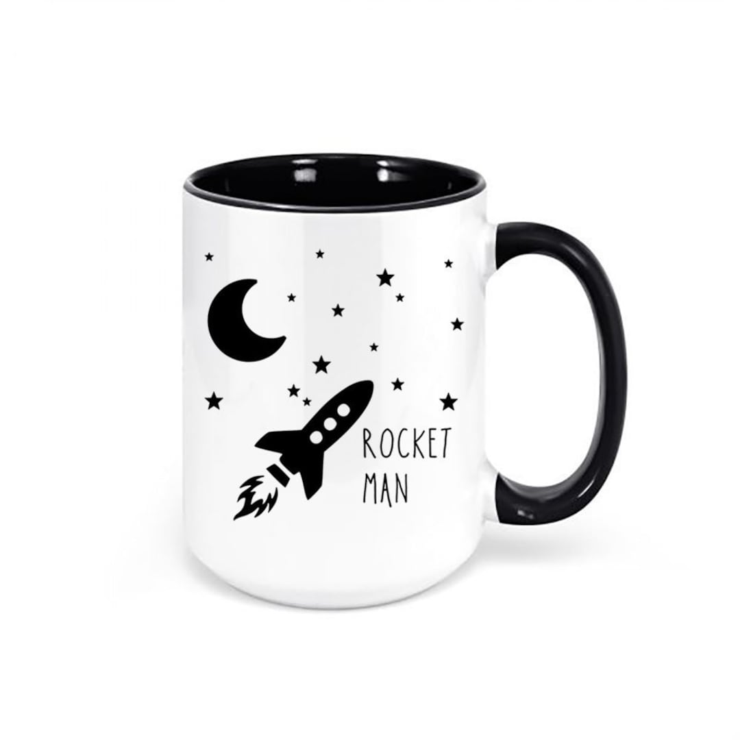 Rocket Man, Rocket Man Mug, Space Gift, Rocket Ship, Coffee Gift, Space ...