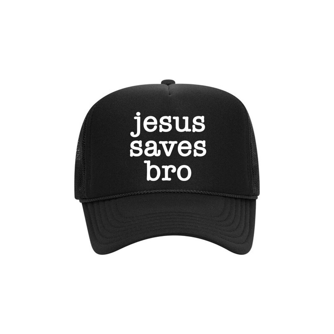 Jesus Hat, Christian Hat, JESUS SAVES BRO, Otto Hats, Retro Christian ...