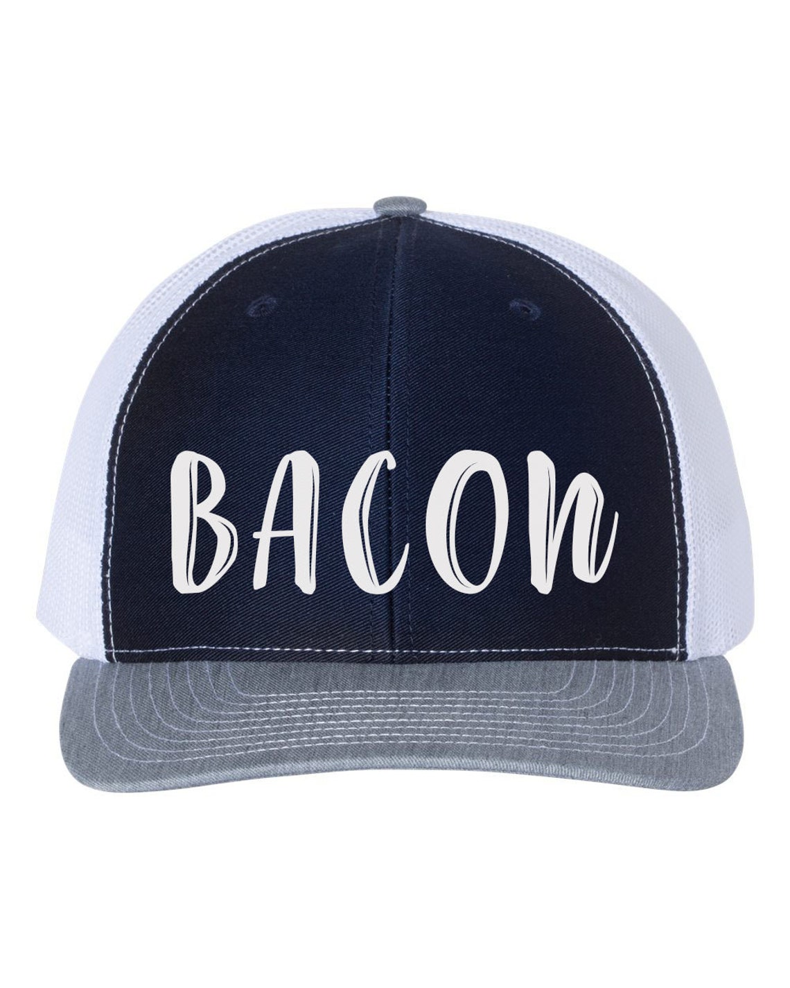 Bacon Hat The Word Bacon Bacon Lover Bacon Apparel Trucker | Etsy