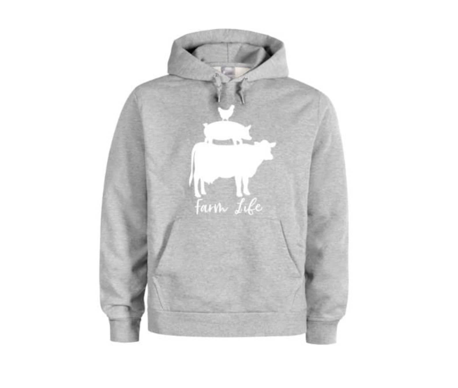 Farm Life Farming Apparel Unisex Hoodie Farm Animals Farm - Etsy