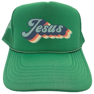 Jesus Hat, Christian Hat, Jesus, Otto Hats, Retro Christian Cap, Mesh ...