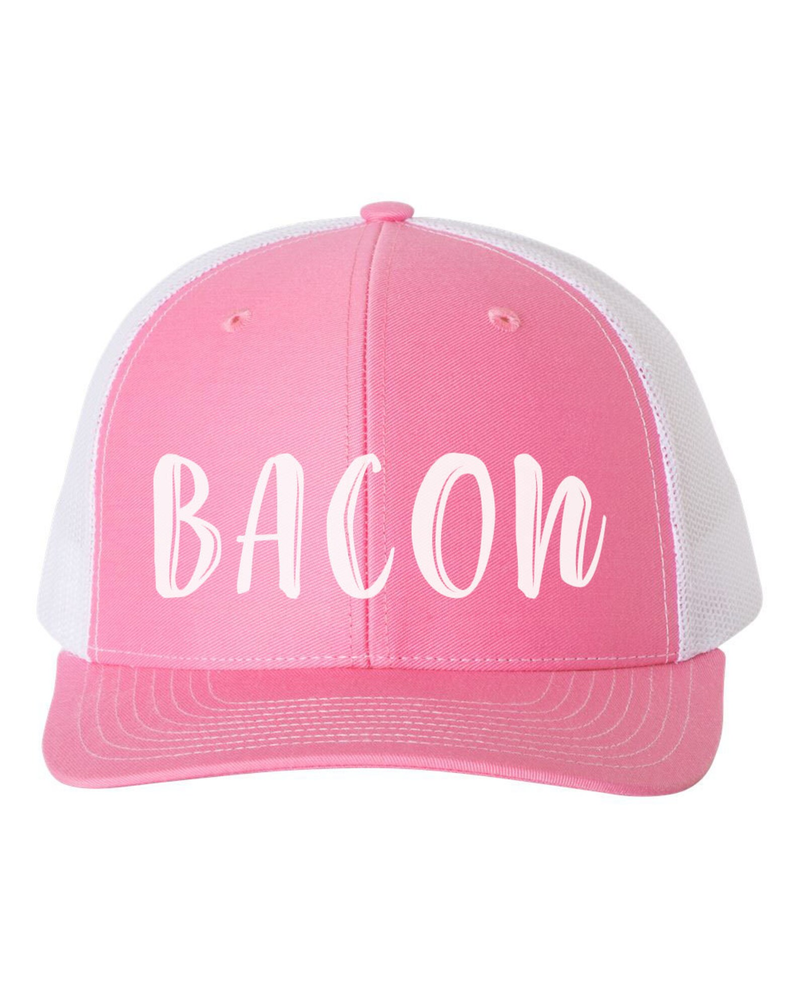 Bacon Hat the Word Bacon Bacon Lover Bacon Apparel Trucker - Etsy