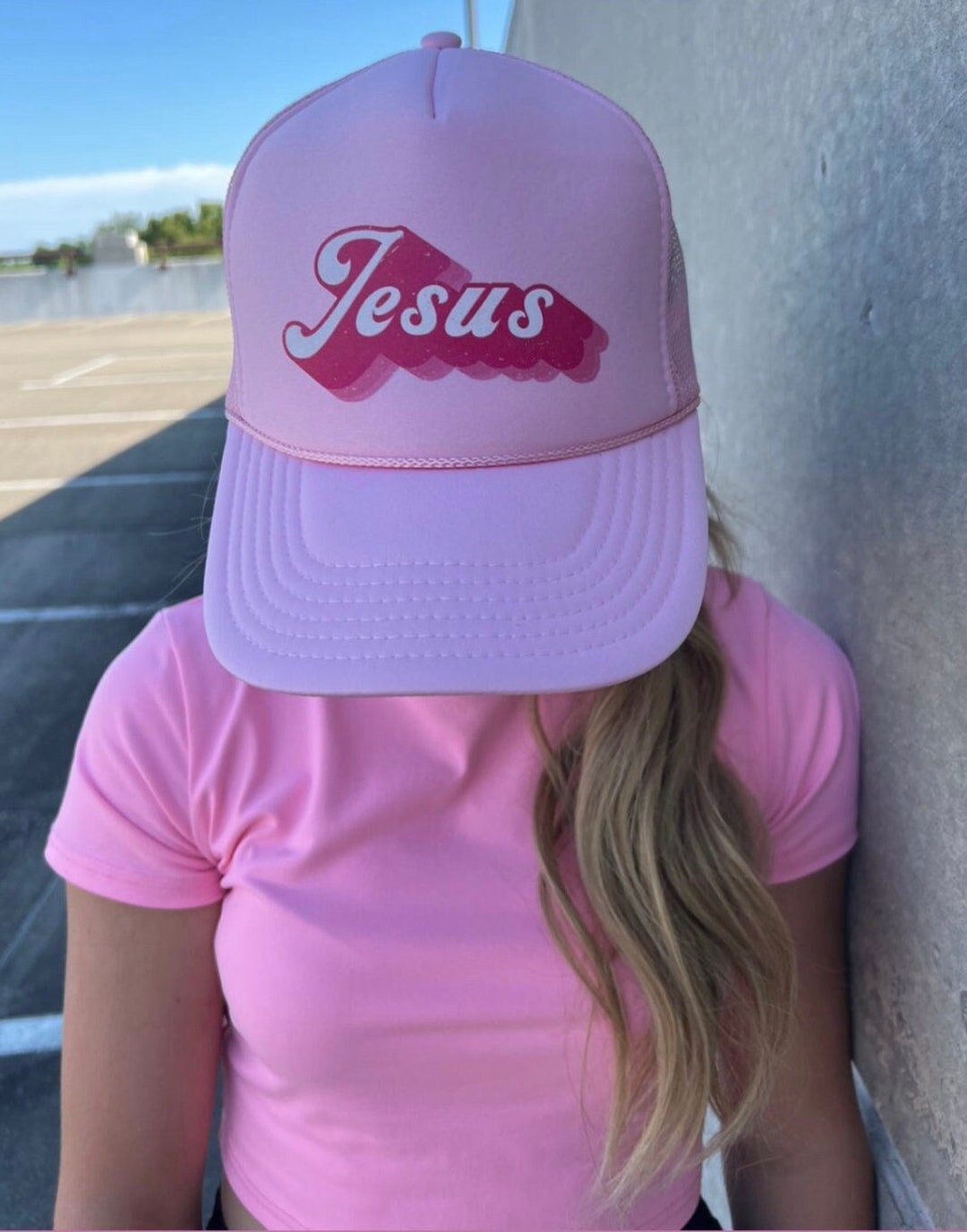 Jesus Hat, Christian Hat, Pink Jesus, Otto Hats, Retro Christian Cap ...