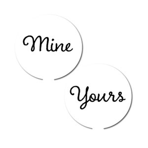 Car Coaster, Mine & Yours, Funny Car Coasters, Truck Gift, Car ...
