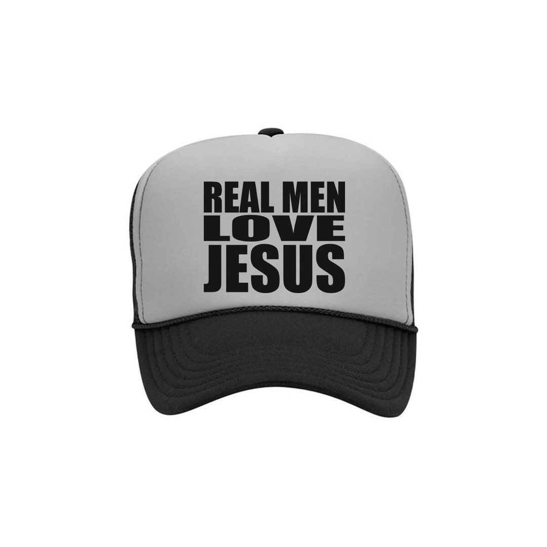 Christian Trucker Hat, Real Men Love Jesus, Religious Hat, Worship Hat ...