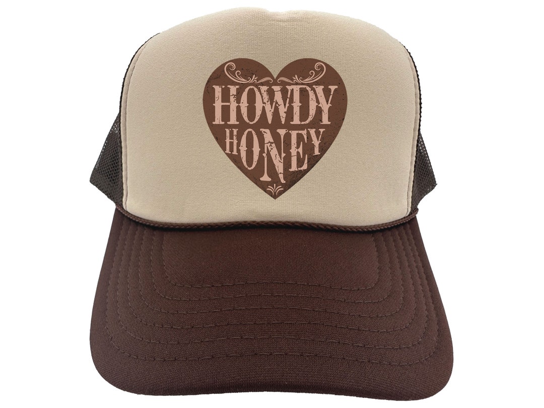 Howdy Honey Hat, Heart Hat, Howdy Honey, Beach Hat, Western Trucker Hat ...